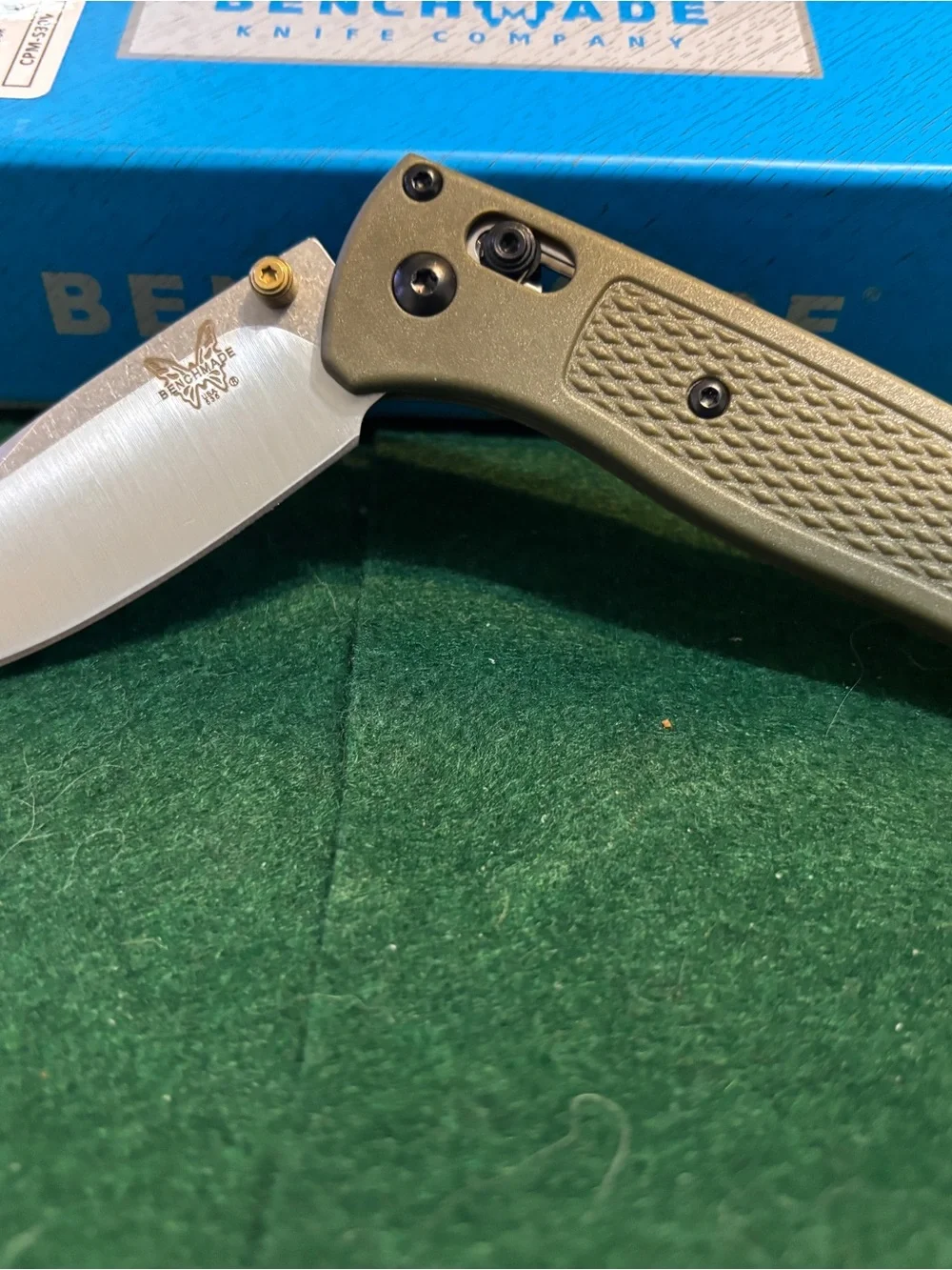 Benchmade | Accessories | Benchmade Folding Pocket Knife Olive Handle ...